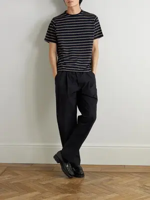 Oliver Peoples Webber Striped Cotton-jersey T-shirt