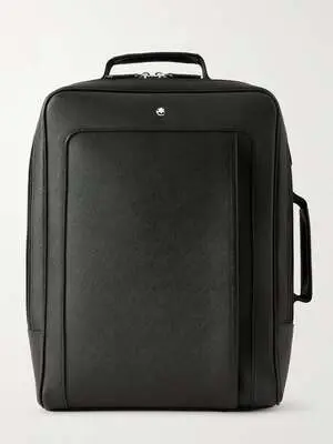 Montblanc Companion Cross-grain Leather Backpack - Black