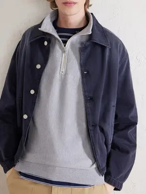 KAPTAIN SUNSHINE Suvin Cotton-jersey Half-zip Sweatshirt