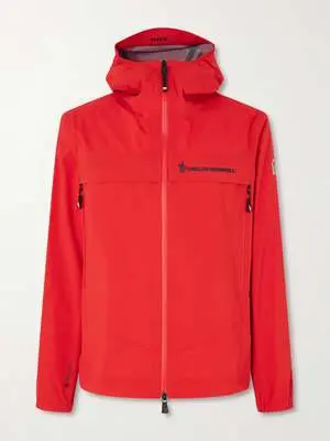 Moncler Shipton Packable Logo-appliquéd Gore-tex® Shell Hooded Jacket - Red