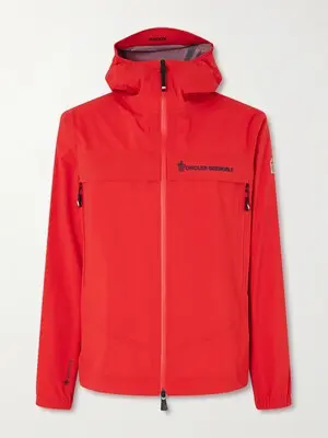 Moncler Shipton Packable Logo-appliquéd Gore-tex® Shell Hooded Jacket - Red