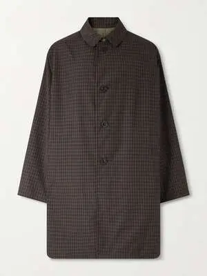 MAISON MARGIELA Reversible Checked Gabardine Coat