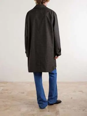 MAISON MARGIELA Reversible Checked Gabardine Coat