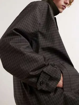 MAISON MARGIELA Reversible Checked Gabardine Coat