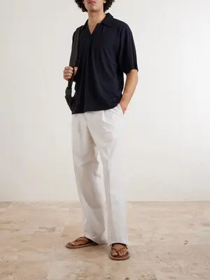 KAPTAIN SUNSHINE Skipper Oversized Merino Wool Polo Shirt