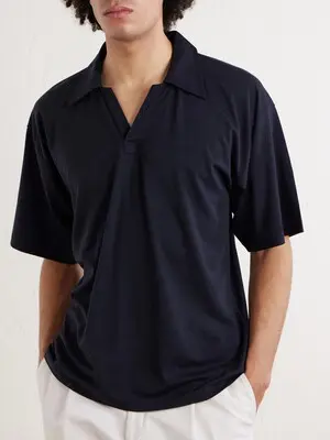 KAPTAIN SUNSHINE Skipper Oversized Merino Wool Polo Shirt