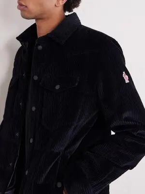Moncler Gelt Quilted Cotton-blend Corduroy Down Shirt Jacket