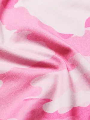 GALLERY DEPT. Camouflage And Logo-print Cotton-jersey T-shirt - Pink