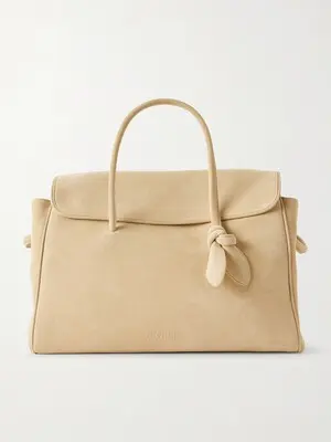 Jacquemus Le Turismo Knotted Suede Tote Bag - Neutrals