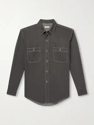 KAPTAIN SUNSHINE Work Suvin Cotton And Hemp-blend Shirt
