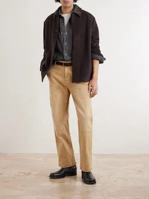 KAPTAIN SUNSHINE Work Suvin Cotton And Hemp-blend Shirt