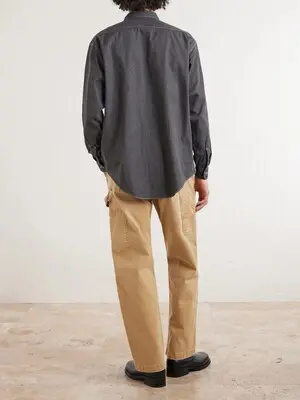 KAPTAIN SUNSHINE Work Suvin Cotton And Hemp-blend Shirt