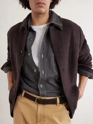 KAPTAIN SUNSHINE Work Suvin Cotton And Hemp-blend Shirt