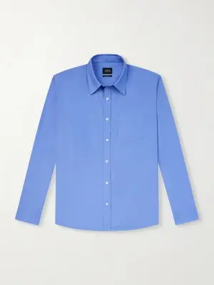 A.p.c. Cotton-poplin Shirt - Blue