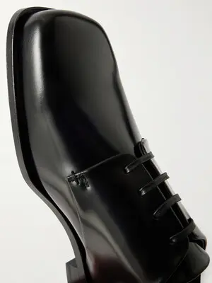 Ami Polished-leather Derby Shoes
