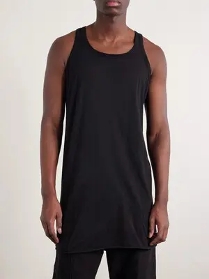 Rick Owens Organic Cotton-jersey Tank Top - Black