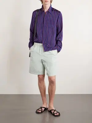 Dries Van Noten Striped Crepe Shirt