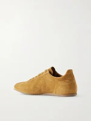 Ami Perforated Suede Sneakers