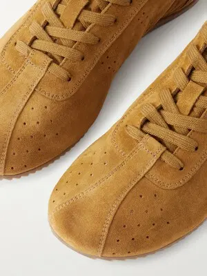 Ami Perforated Suede Sneakers