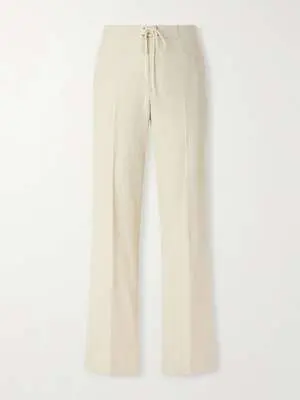 Auralee Straight-leg Oxford Trousers - Beige
