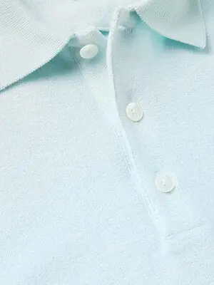 Zegna Cotton And Silk-blend Polo Shirt