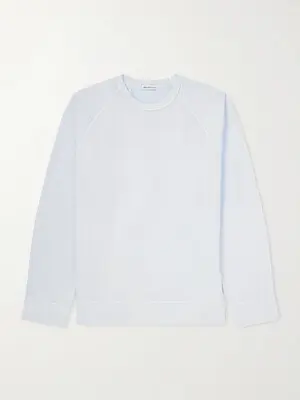 JAMES PERSE Supima Cotton-jersey Sweatshirt - Blue