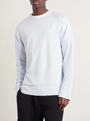 JAMES PERSE Supima Cotton-jersey Sweatshirt - Blue