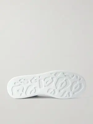 Alexander McQueen Exaggerated-sole Leather Sneakers - White