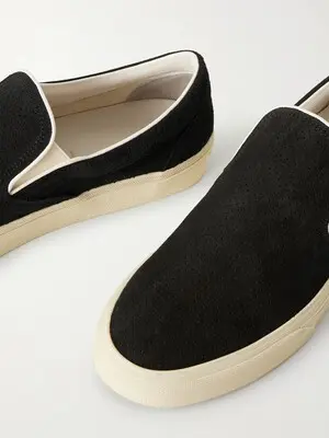 TOM FORD Perforated Suede Slip-on Sneakers