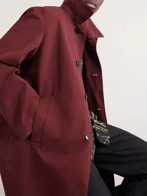 Dries Van Noten Cotton-canvas Coat - Burgundy