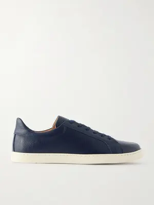 George Cleverley Jack Iii Deerskin Sneakers - Blue