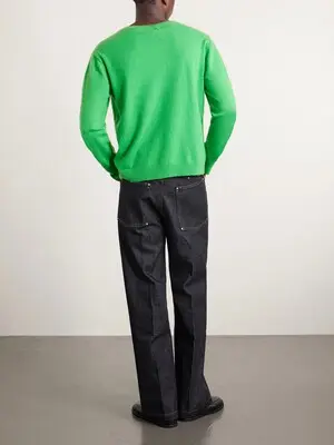 Auralee Brushed Cashmere And Cotton-blend Sweater