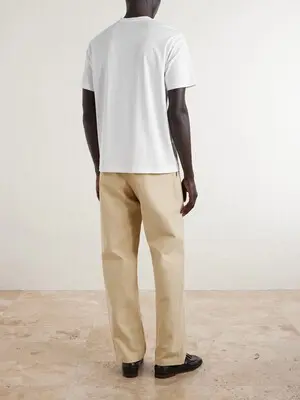 SLOWEAR Cotton And Silk-blend Jersey T-shirt - White
