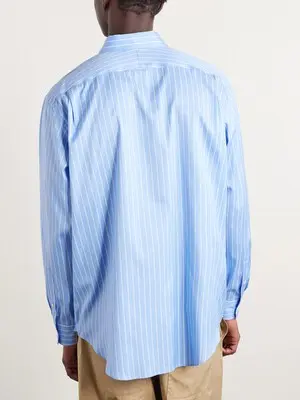 Auralee Striped Cotton And Silk-blend Shirt
