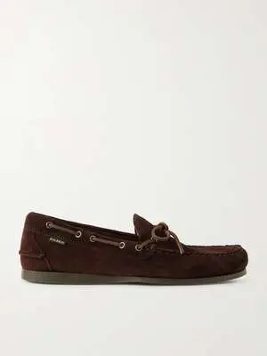 G.H. BASS & CO. Camp Moc Decker Suede Boat Shoes - Brown