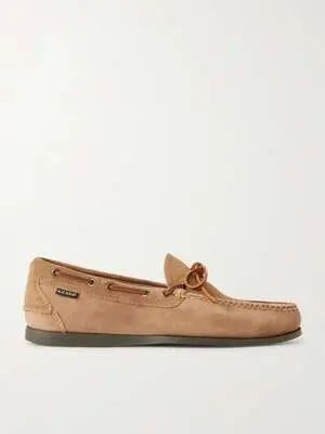 G.H. BASS & CO. Camp Moc Decker Suede Boat Shoes - Taupe