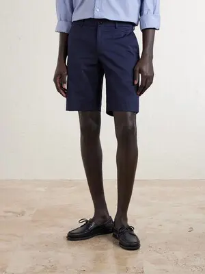 SLOWEAR Slim-fit Cotton-blend Gabardine Chino Shorts