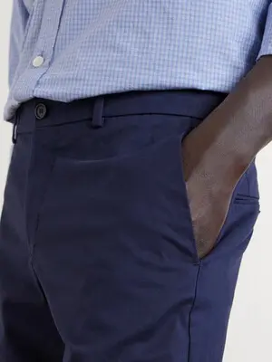 SLOWEAR Slim-fit Cotton-blend Gabardine Chino Shorts
