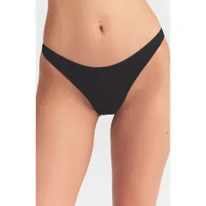 SKIMS Everyday Cotton Thong - Onyx