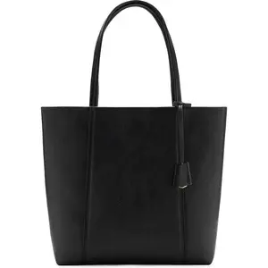 Mango Faux Shopper Bag - Black