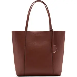 Mango Faux Shopper Bag - Leather
