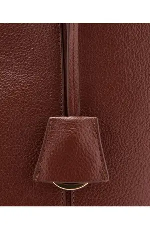 Mango Faux Shopper Bag - Leather