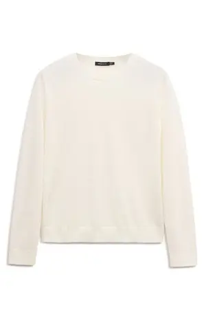 Mango Crewneck Wool Sweater - Ecru