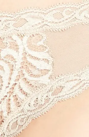 Natori Feathers Lace Hipster - Cafe