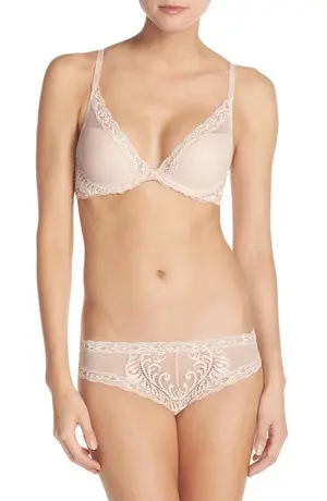 Natori Feathers Hipster Briefs - Cameo Rose