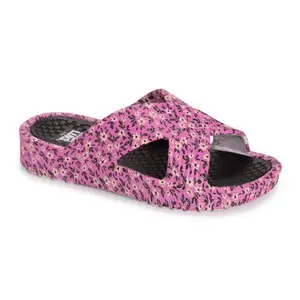 MUK LUKS Spa Day Sandal - Magenta Floral