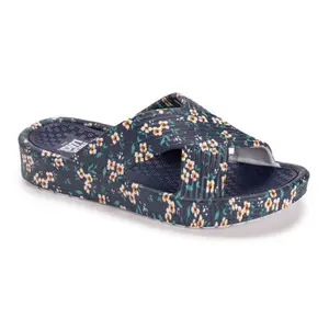 MUK LUKS Spa Day Sandal - Navy Floral