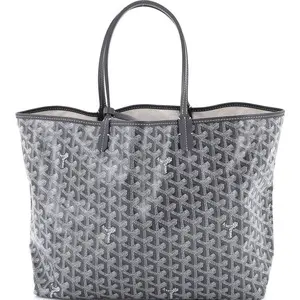 Goyard Saint Louis Pm Tote Coated Canvas - Gray