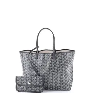Goyard Saint Louis Pm Tote Coated Canvas - Gray