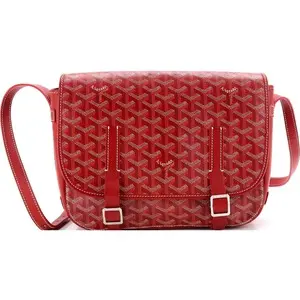 GOYARD Belvedere Messenger Bag Coated Canvas Mm - Red